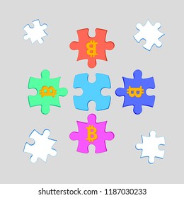 Puzzle Hand Vector Illustration Stock Vector (Royalty Free) 266003768