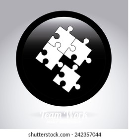 Puzzle Button Stock Vector (Royalty Free) 242357044 | Shutterstock