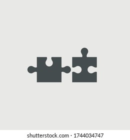 Puzzle Connect Vector Icon Illustration Sign Stock Vector (Royalty Free ...