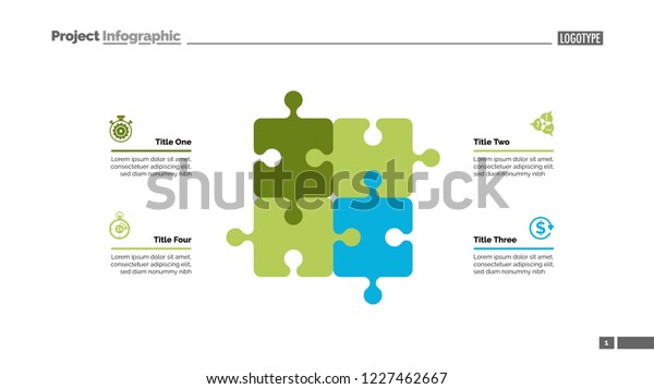 Puzzle Diagram Four Elements Cycle Chart Stock Vector (Royalty Free ...