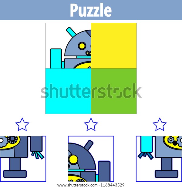 Puzzle Game Visual Educational Game Children 스톡 벡터(로열티 프리) 1168443529 ...