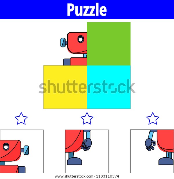 Puzzle Game Visual Educational Game Children Stock Vector (Royalty Free ...