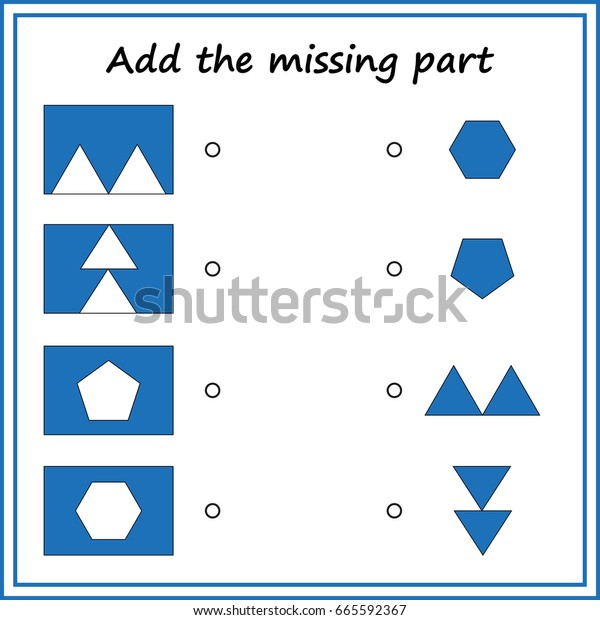Puzzle Game Visual Educational Game Children Stock Vector (Royalty Free ...
