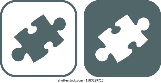 Puzzle Icon Puzzle Symbol Vector Illustration Stock Vector (Royalty ...