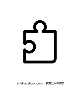 Puzzle Icon Vector Pictogram Mark Symbol Stock Vector (Royalty Free ...