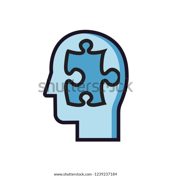 Puzzle People Icon Head Smart Mind: เวกเตอร์สต็อก (ปลอดค่าลิขสิทธิ์ ...