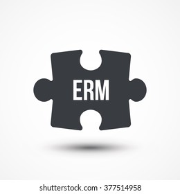 Puzzle Piece Concept Image Acronym Erm Stock Vector (Royalty Free ...