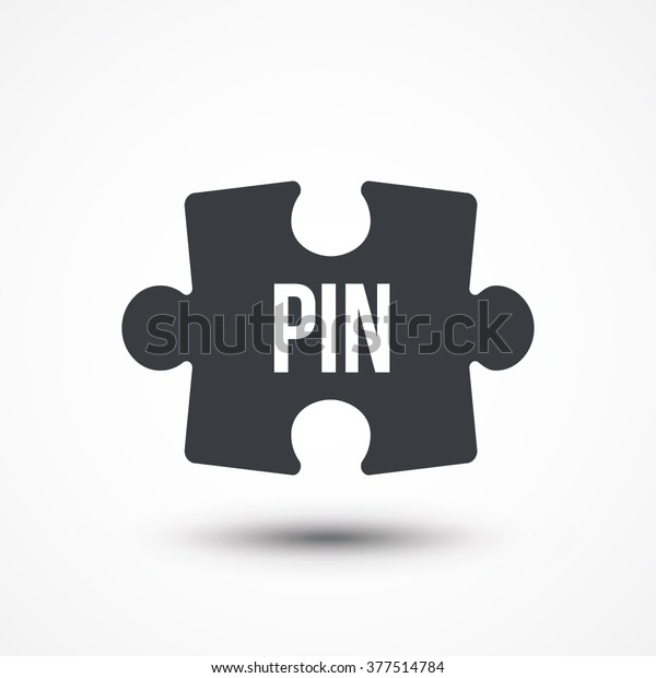 Puzzle Piece Concept Image Acronym Pin Stock Vector (Royalty Free ...