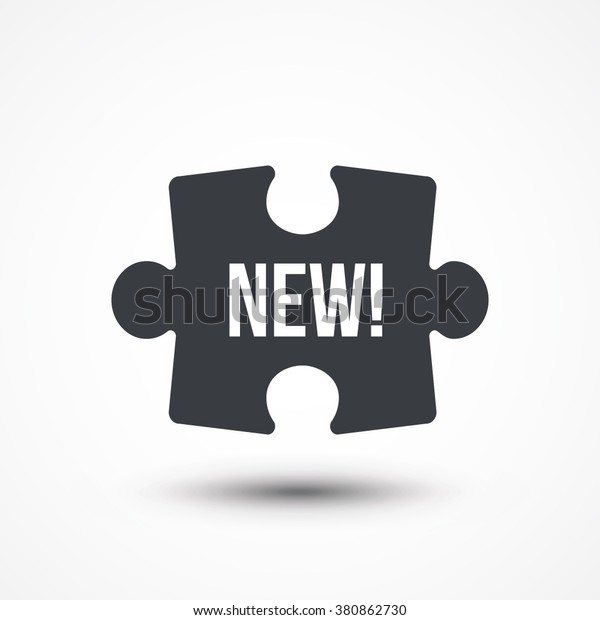 Puzzle Piece Concept Image New Word Stock Vector (Royalty Free ...