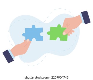 Puzzle Pieces Symbol Teamwork Problem Solving Stock Vector (Royalty ...