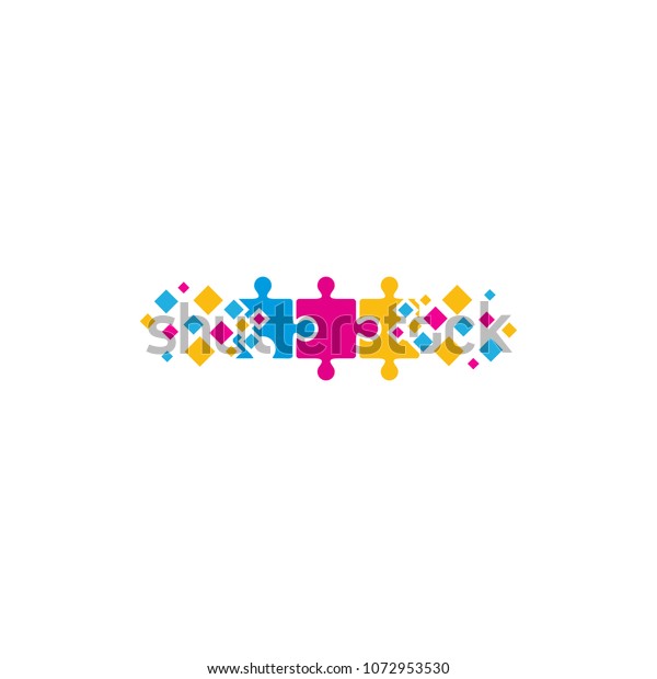 Puzzle Pixel Logo Icon Design Stock Vector (Royalty Free) 1072953530 ...