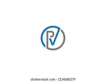Pv Initial Logo Design Creative Modern Stock Vector (Royalty Free ...