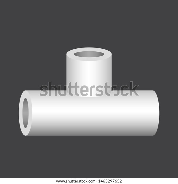 Pvc Plastic Pipe Fitting Vector Icon Stock Vector (Royalty Free ...