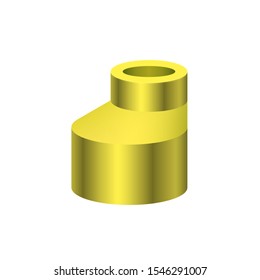 Pvc Plastic Pipe Fittings Coupling Vector: vector de stock (libre de ...