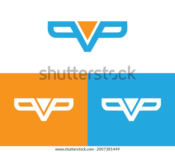 Pvp Letter Initial Logo Design Template Stock Vector (Royalty Free ...