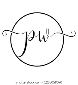 Pw Icon Logo Stock Vector (Royalty Free) 1255059070 | Shutterstock