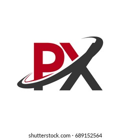 Px Initial Logo Company Name Colored Stock Vector (Royalty Free ...