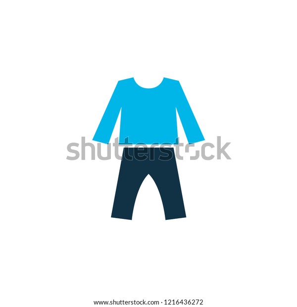 Pyjamas Icon Colored Symbol Premium Quality Stock Vector (Royalty Free ...