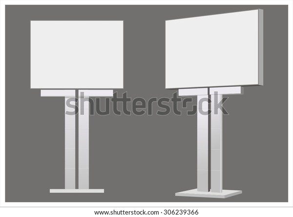 Pylon Advertising Pylon Sign Billboard Advertising: เวกเตอร์สต็อก (ปลอด ...