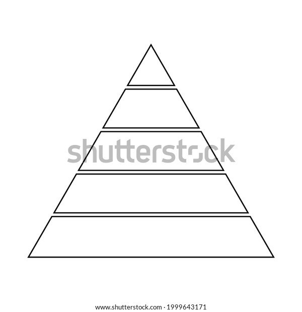 Pyramid Chart Graph Infographics Diagram Icon Stock Vector (Royalty ...