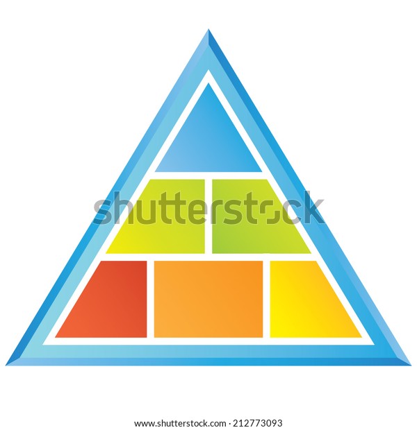 Pyramid Diagram Stock Vector (Royalty Free) 212773093