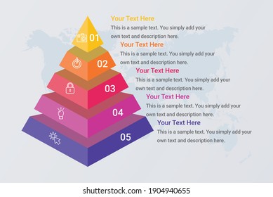 Industrie 40 Fourth Industrial Revolutioncolorful Pyramid Stock Vector ...