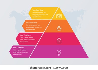 Pyramid Infographics Chart Diagram Vector Image Stock Vector (Royalty ...
