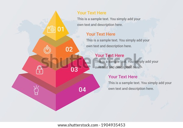 Pyramid Infographics Chart Diagram Vector Image Stock Vector (Royalty ...