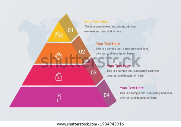 Pyramid Infographics Chart Diagram Vector Image Stock Vector (Royalty ...