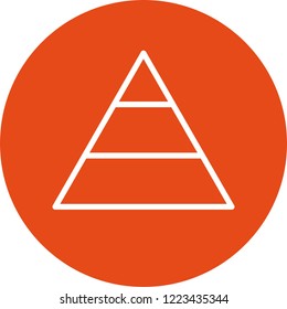 Pyramid Line Circle Icon Stock Vector (Royalty Free) 1223435344 ...