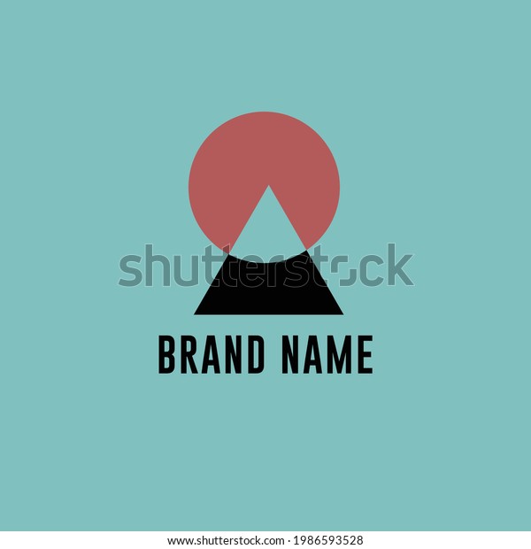 Pyramid Logo Concept Geometric Shapes Vector Stock Vector (Royalty Free ...