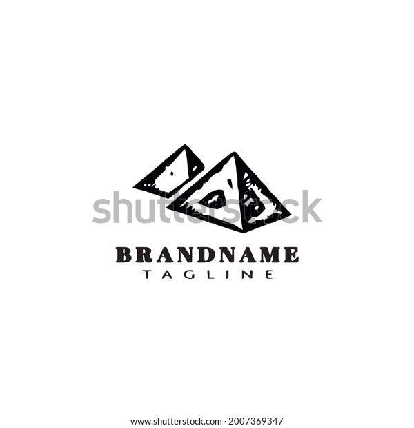 Pyramid Logo Icon Design Template Modern Stock Vector (Royalty Free ...