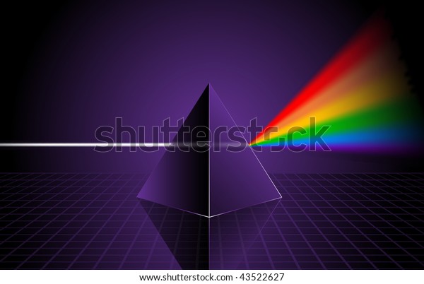Pyramid Rainbow Original Vector Illustration Rainbow: เวกเตอร์สต็อก ...