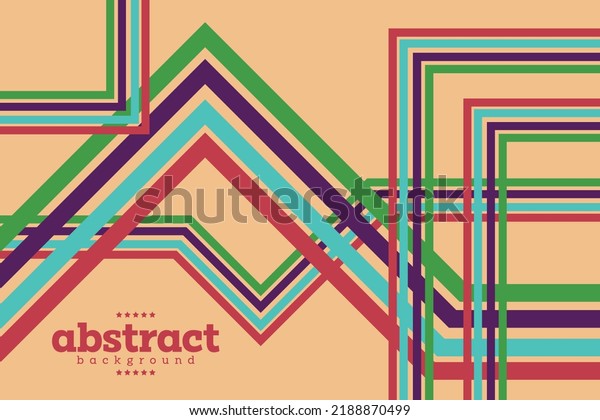Pyramid Striped Geometry Theme Modern Art Stock Vector (Royalty Free ...