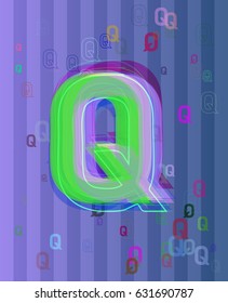 Q Alphabet Background Design Stock Vector (Royalty Free) 631690787 ...