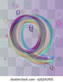 Q Alphabet Elements Texture Stock Vector (Royalty Free) 626241905 ...