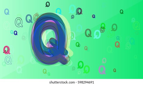 Q Alphabet Template Design Stock Vector (Royalty Free) 598294691 ...