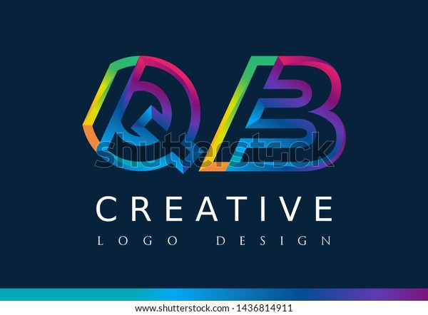 Q B Logo Qb Letter Design Stock Vector (Royalty Free) 1436814911 ...