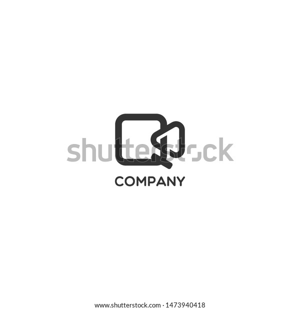 Q Film Initial Logo Black White Stock Vector (Royalty Free) 1473940418 ...