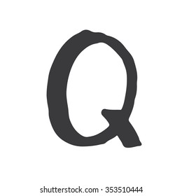 Q Hand Written Marker Alphabet Vector Stock Vector (Royalty Free ...