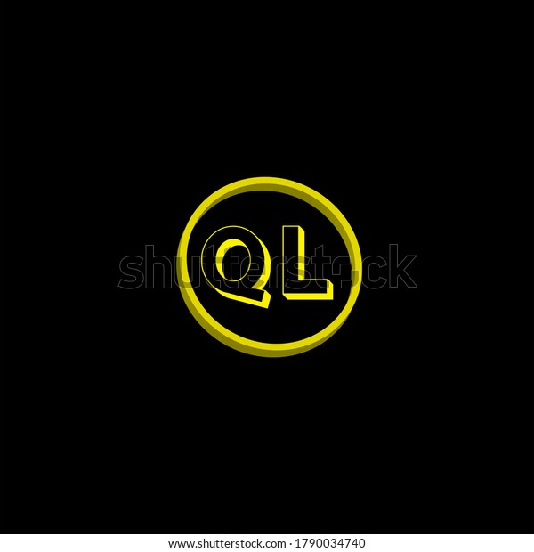 Q L Letter Logo Emblem Design Stock Vector (Royalty Free) 1790034740
