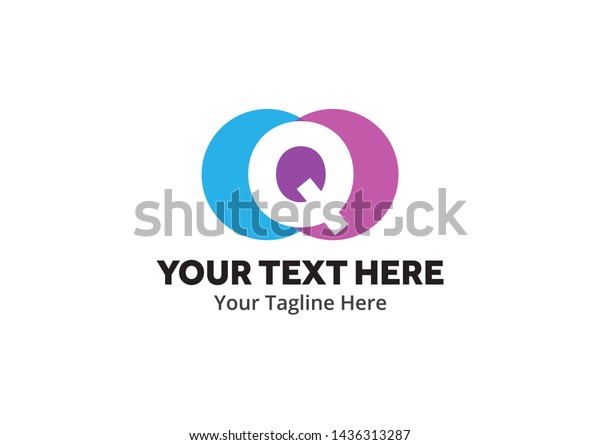 Q Logo Creative Design Flat Style Stock Vector (Royalty Free ...