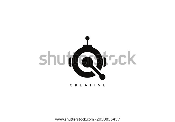 Q Robot Logo Design Creative Vector Stock Vector (Royalty Free ...