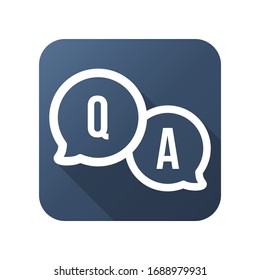 Q Sign Question Answer Icon Illustration Stock Vector (Royalty Free ...