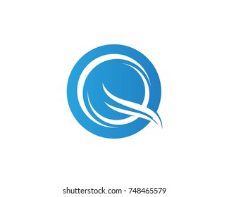 Q Wave Logos Template Stock Vector (Royalty Free) 748465579