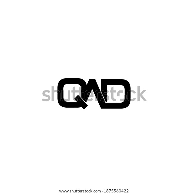 Qad Letter Original Monogram Logo Design Stock Vector (Royalty Free ...