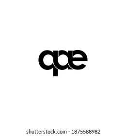 Qae Letter Original Monogram Logo Design Stock Vector (Royalty Free ...
