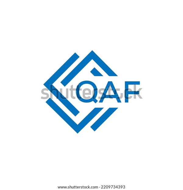 Qaf Letter Logo Design On White Stock Vector (Royalty Free) 2209734393 ...