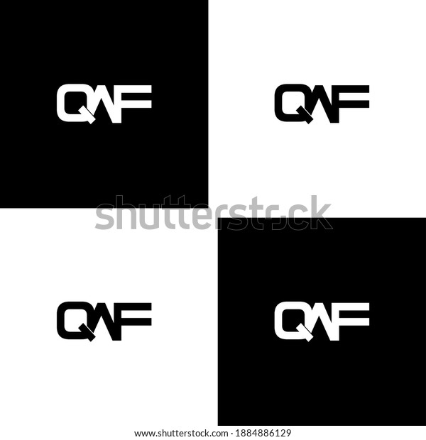 Qaf Letter Original Monogram Logo Design Stock Vector (Royalty Free ...