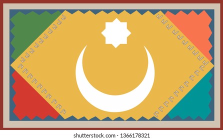 Qashqai Ethnic Groups Flag Vector Icon Stock Vector (Royalty Free ...